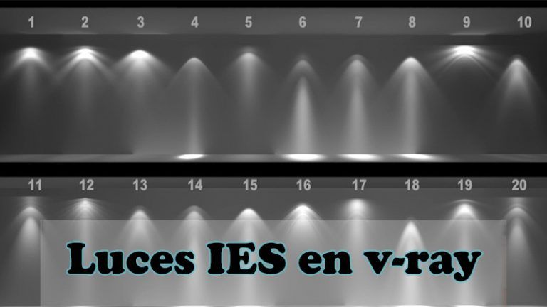 Luces ies en vray / Aprende como agregar archivos fotométricos