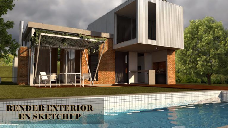 Render exterior en SketchUp 2018 -Configura escenas exteriores ¡YA!